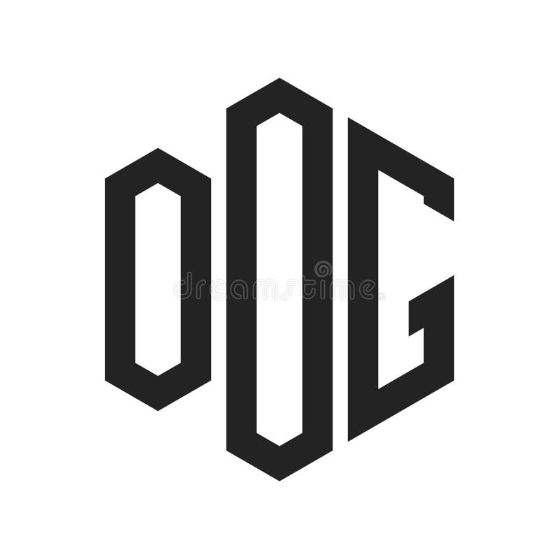 OOG Logo Design. Initial Letter OOG Monogram Logo Using Hexagon Shape ...
