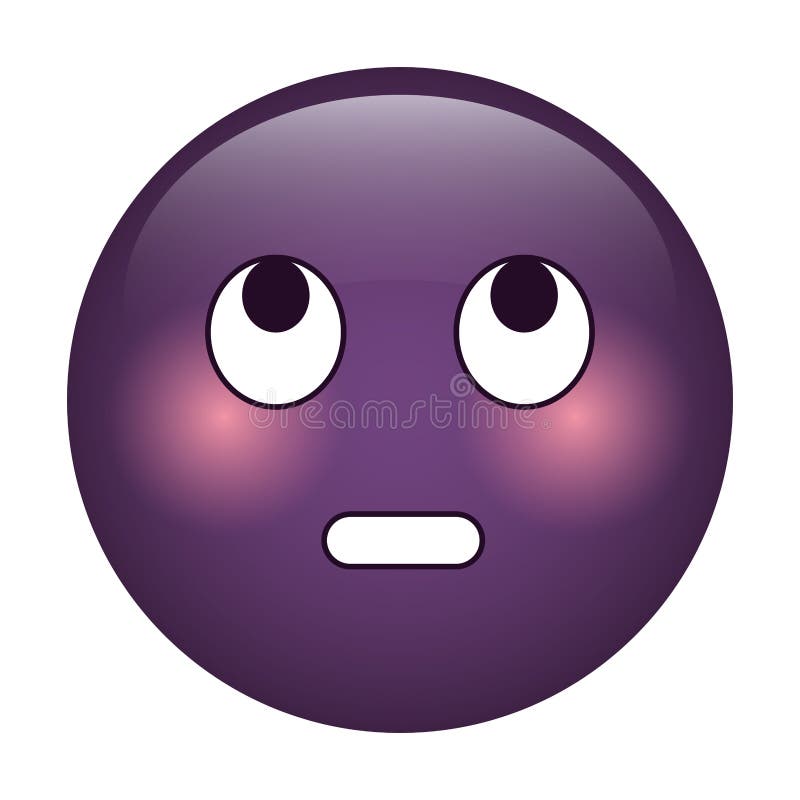 Oog Rollend Emoticon Grappig Pictogram Vector Illustratie ...