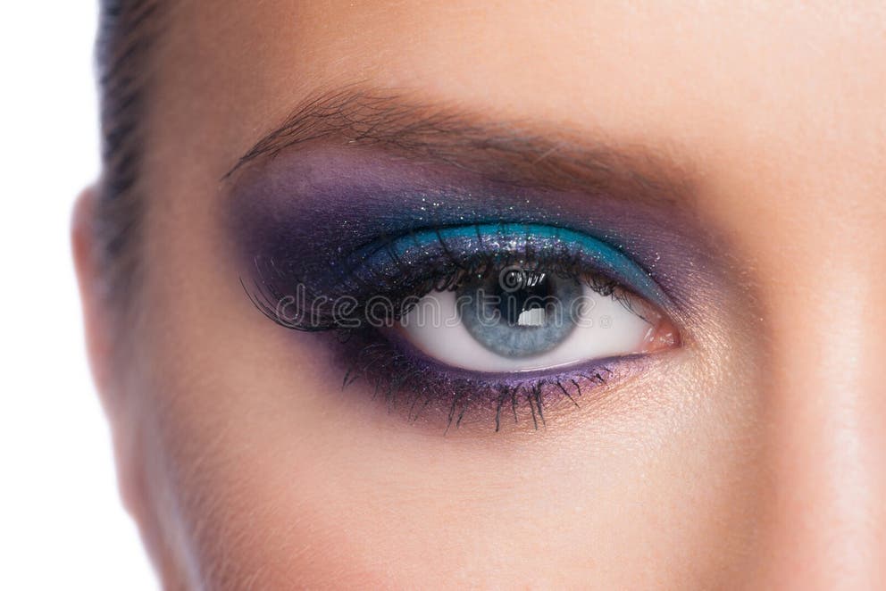 Oogmake-up stock afbeelding. Image of aantrekkingskracht - 36011295