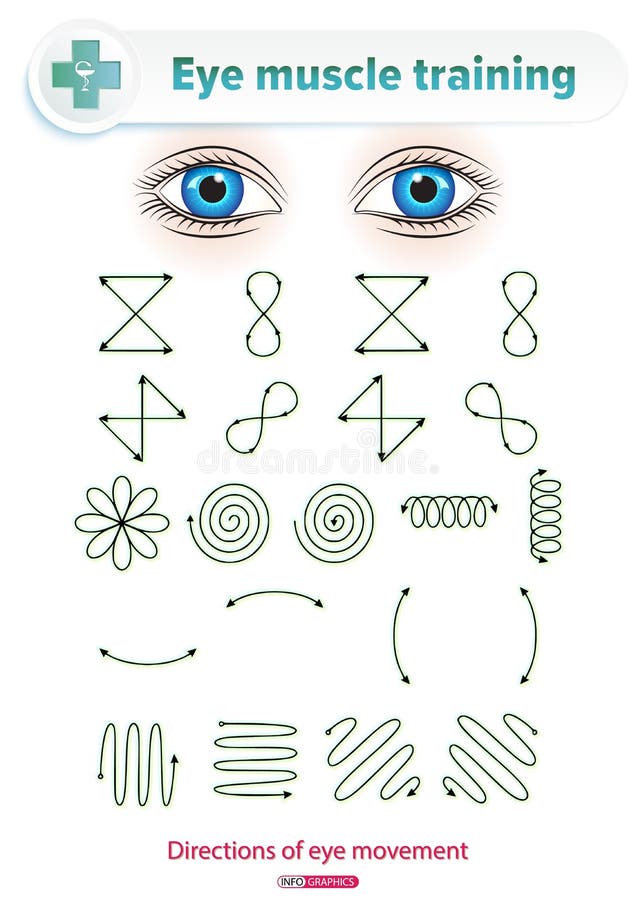 Oogspier Opleiding vector illustratie. Illustration of grafisch - 106538988