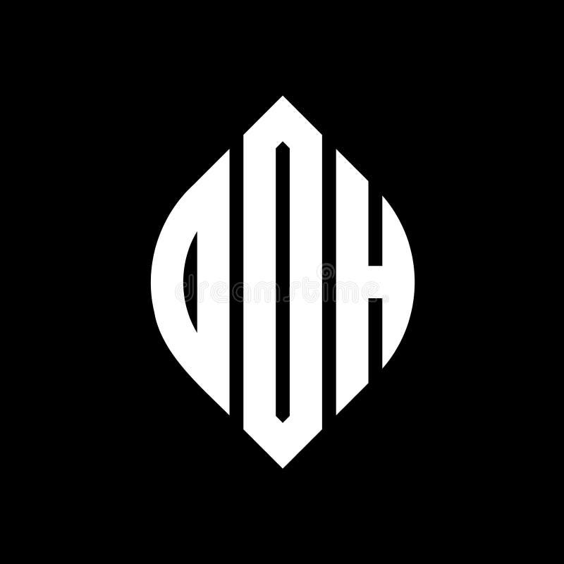 OOH Circle Letter Logo Design with Circle and Ellipse Shape. OOH ...