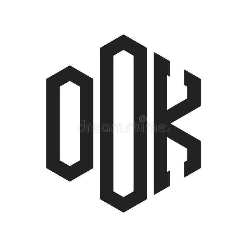 OOK Logo Design. Initial Letter OOK Monogram Logo Using Hexagon Shape ...