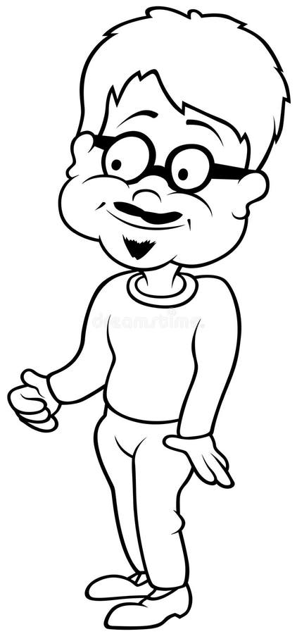 Oom vector illustratie. Illustration of overzicht, beeldverhalen - 18172990