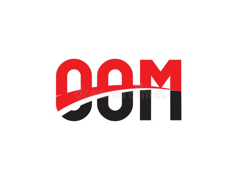 OOM Letter Initial Logo Design Vector Illustration Stock Vector ...