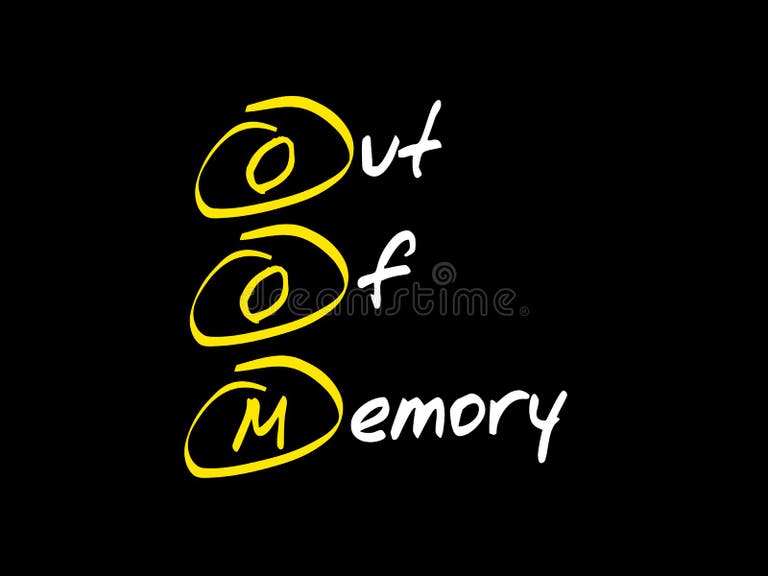 OOM Out of Memory stock illustration. Illustration of business - 200039898