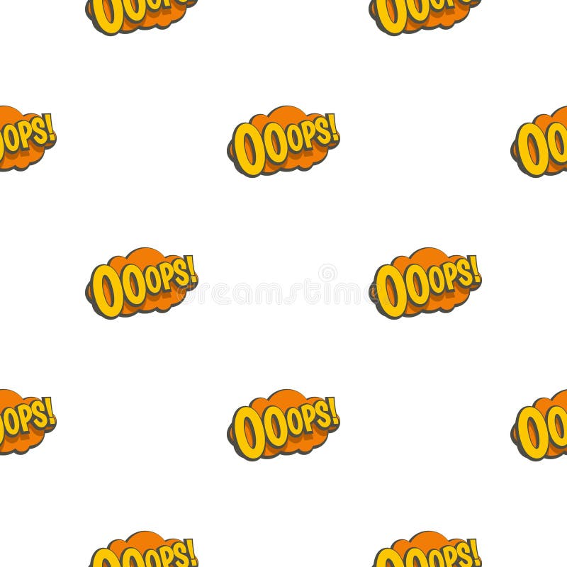 OOOPS, Comic Text Speech Bubble Icon, Flat Style Stock Vector ...