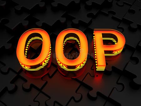 OOP - Object-oriented Programming Stock Illustration - Illustration of ...