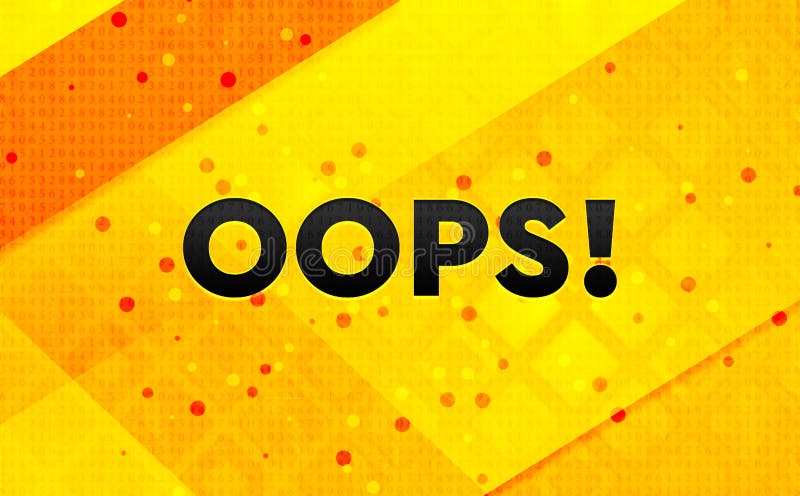 Oops! Red Banner Abstract Background Stock Illustration - Illustration ...