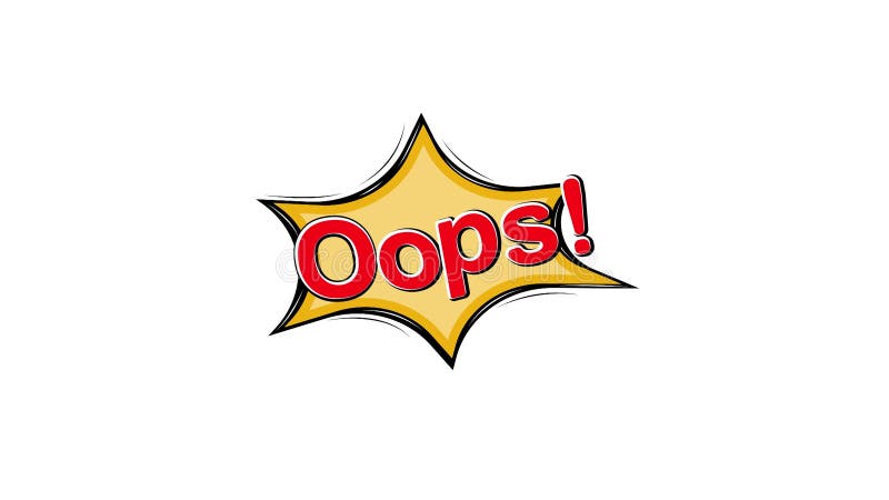 Oops! - - Comic Speech Bubble, Cartoon. Lettering OOPS. Comics Book Text Balloon. Stock Video ...