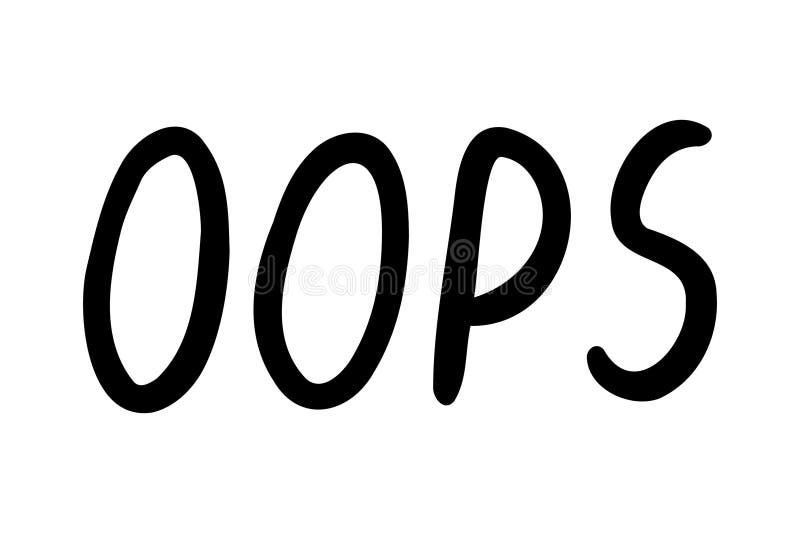 Words Oops Stock Illustrations – 279 Words Oops Stock Illustrations ...