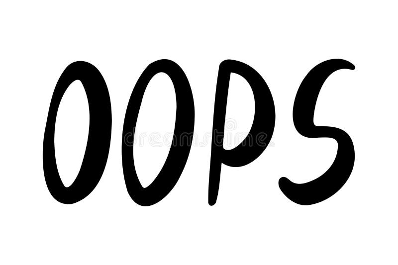 Oops Words Stock Illustrations – 298 Oops Words Stock Illustrations ...