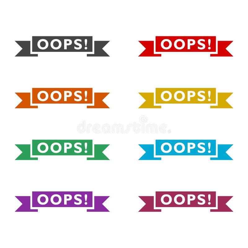 Oops! sign stock illustration. Illustration of cautionary - 24872741