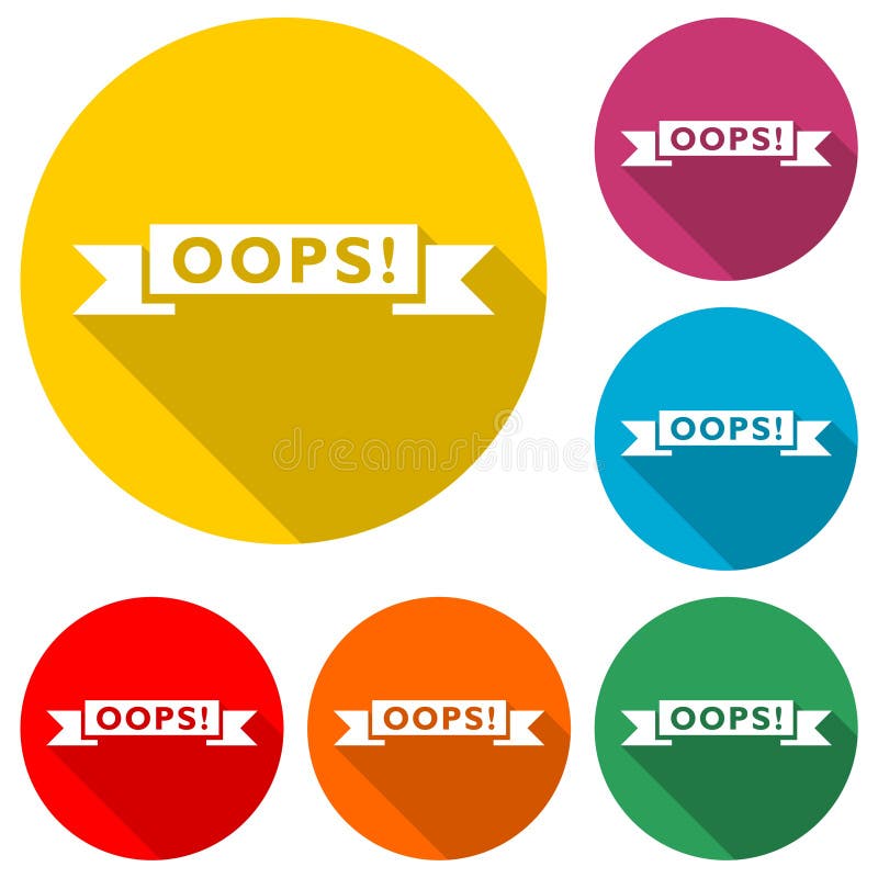 Oops sign stock illustration. Illustration of clip, information - 18087812