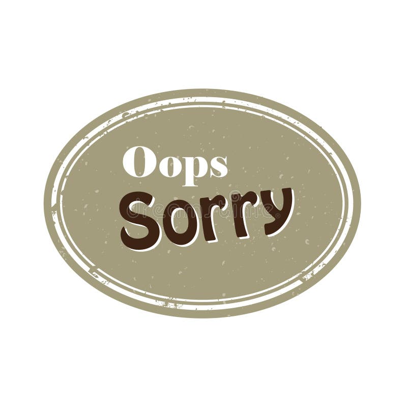 I am Sorry. Vector Illustration Decorative Background Design Stock ...