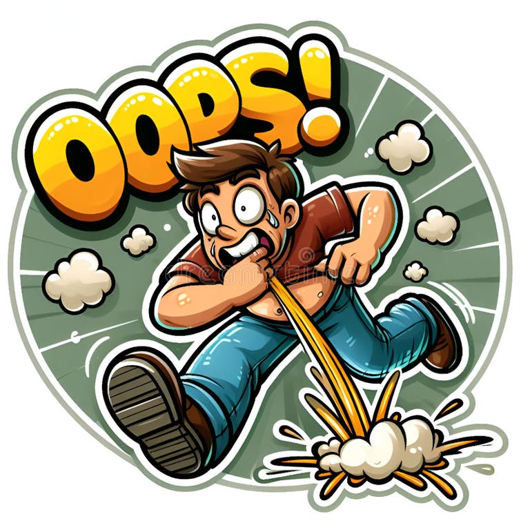 OOPS Sticker Design stock illustration. Illustration of style - 302154672