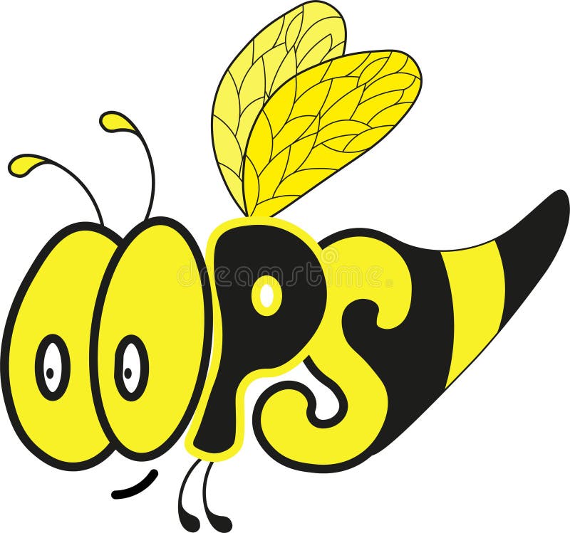 Oops Vector Lettering Illustration Stock Vector - Illustration of badge ...