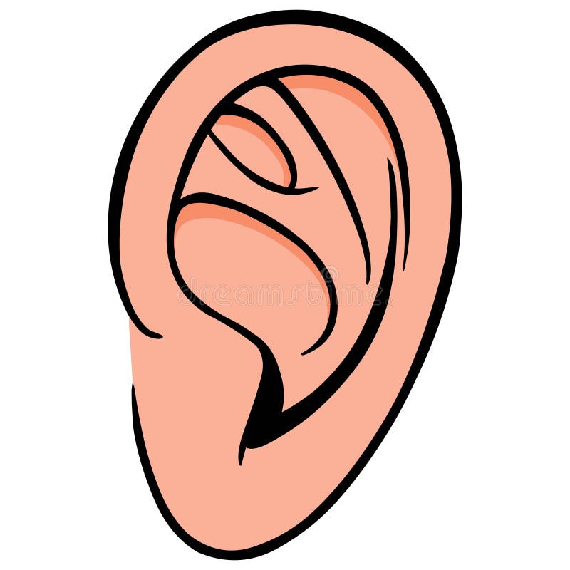 Oor vector illustratie. Illustration of waarneming, symbolen - 53855985