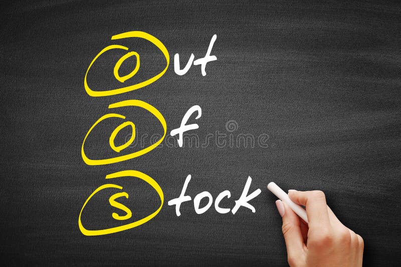 OOS - Out of Stock, Acronym Business Concept Stock Photo - Image of ...