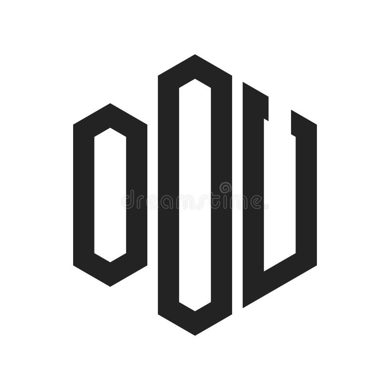 OOU Logo Design. Initial Letter OOU Monogram Logo Using Hexagon Shape ...