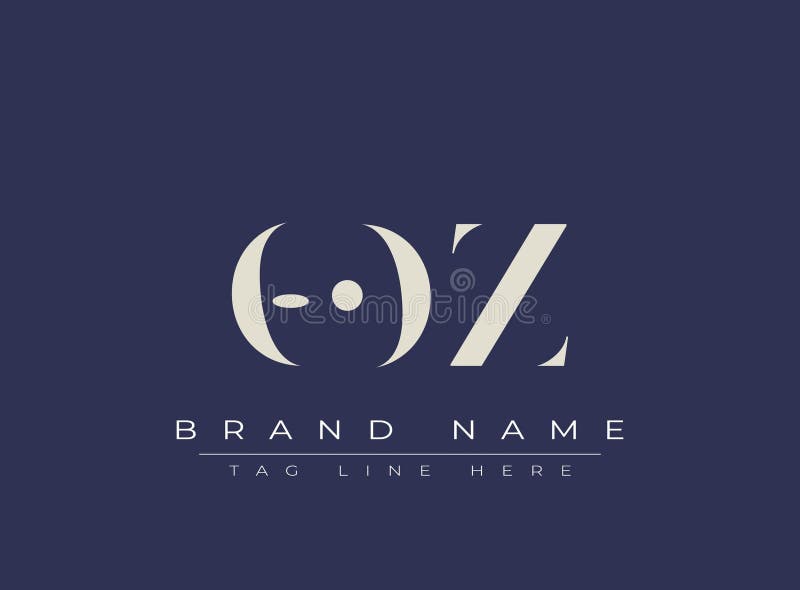 OOZ Abstract Letter Logo Design Stock Vector - Illustration of ...