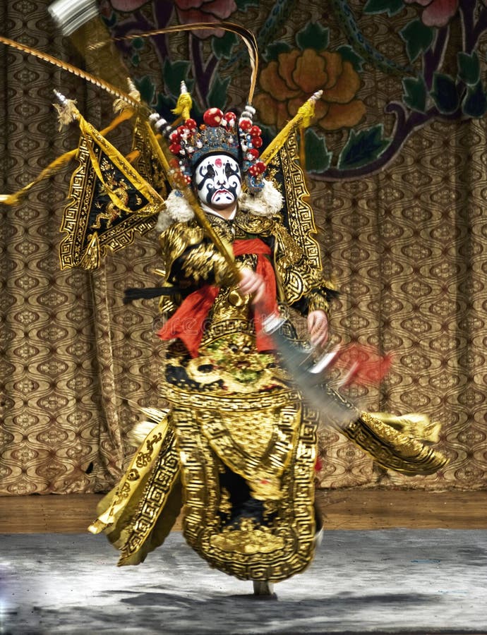 Clown d'opéra de la Chine image stock. Image du renivellement - 14693331