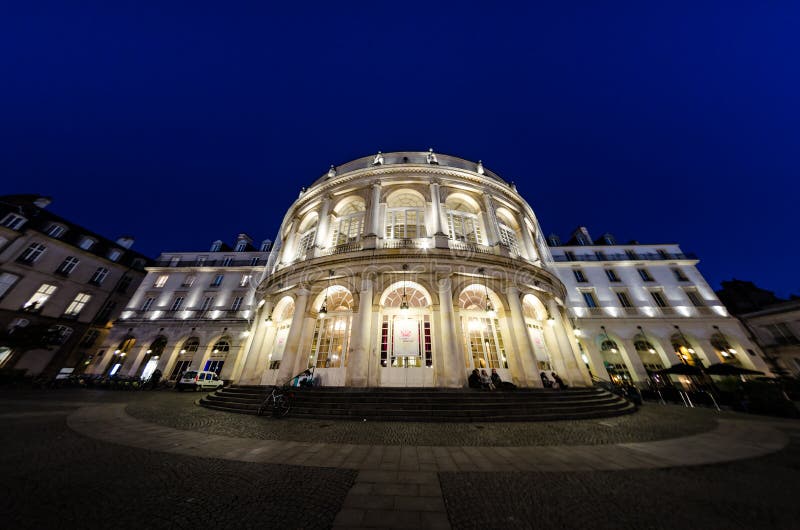 Théatre De L'opéra De Rennes. Photo stock - Image du bretagne, théâtre ...