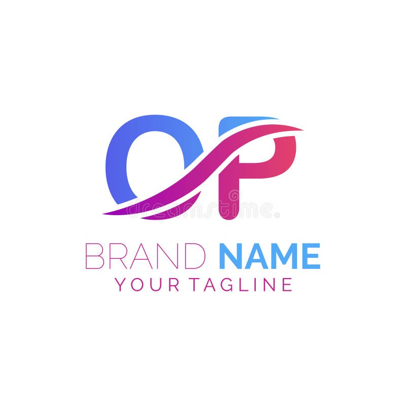 OP logo design. stock illustration. Illustration of company - 364520275