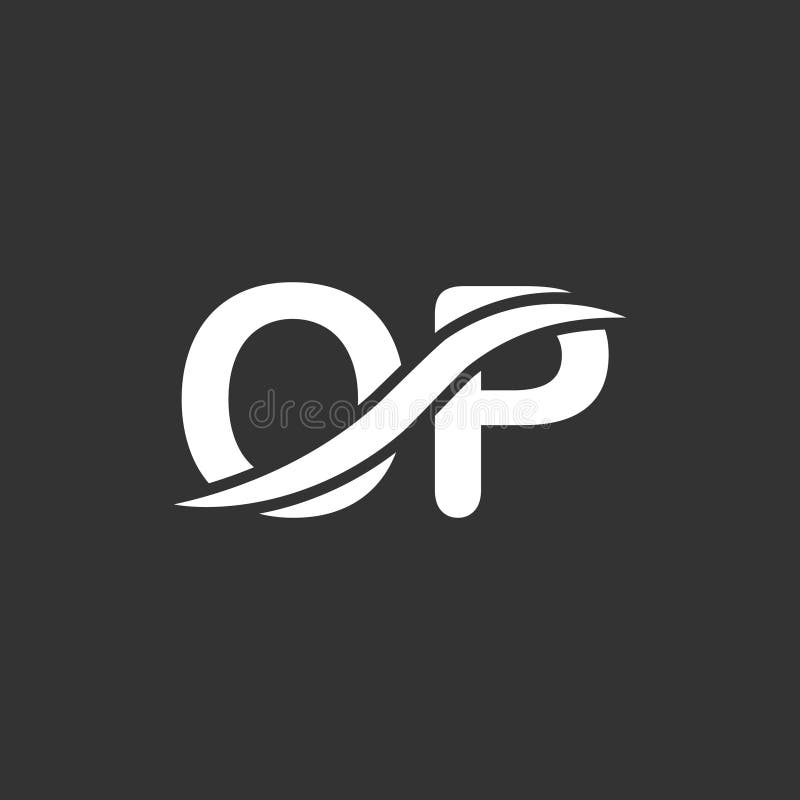 OP logo design. stock illustration. Illustration of simple - 364520278