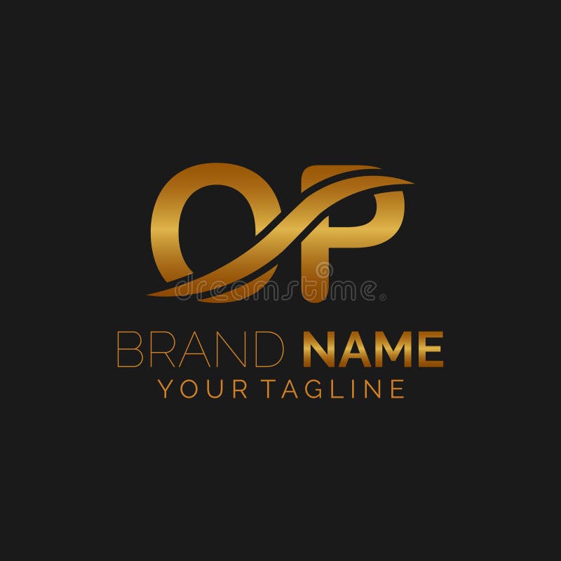 OP logo design. stock illustration. Illustration of logotype - 364520282