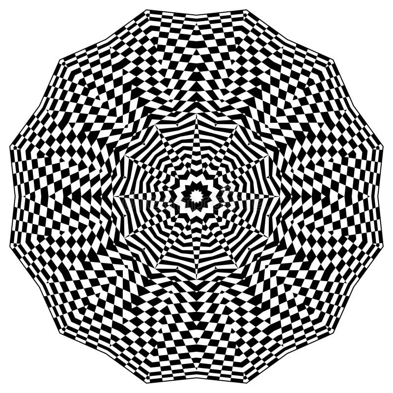 Optical Art stock vector. Illustration of black, abstract - 135995014