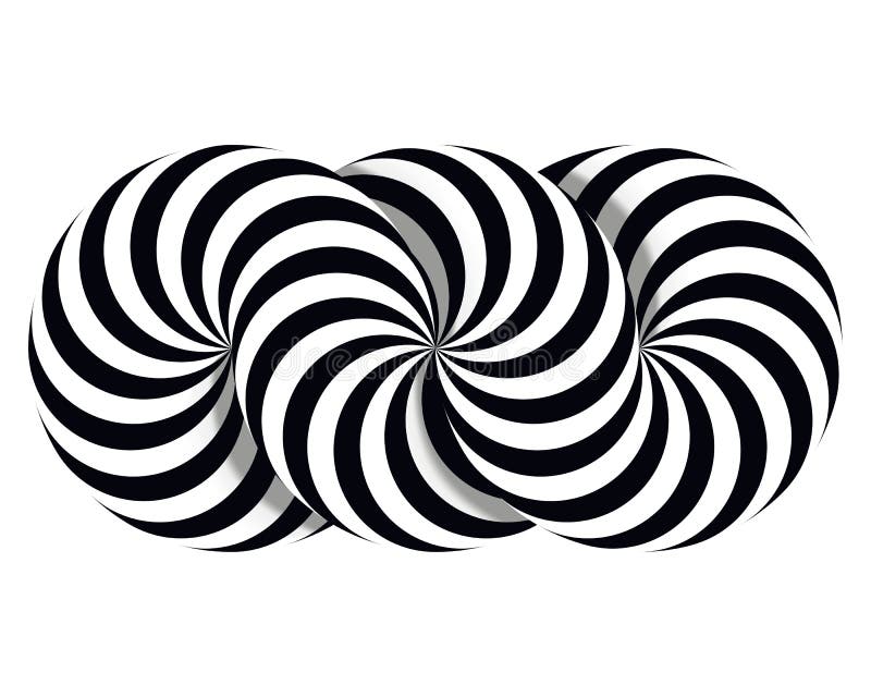 Optical Art stock vector. Illustration of gray, imagine - 206952403