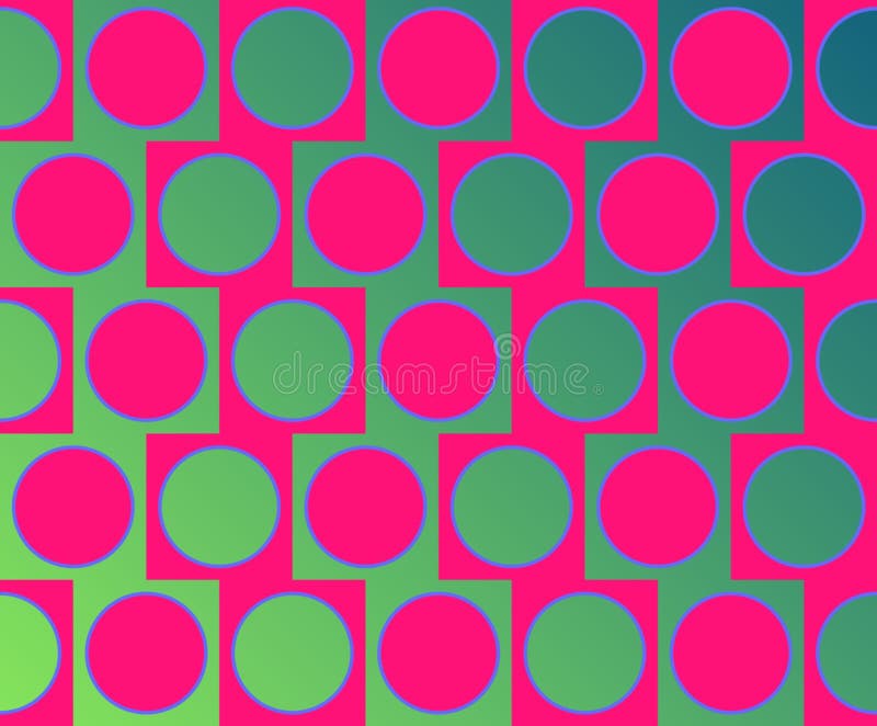 Op Art Big Circles Alternate Pattern Light Blue Stock Illustration ...