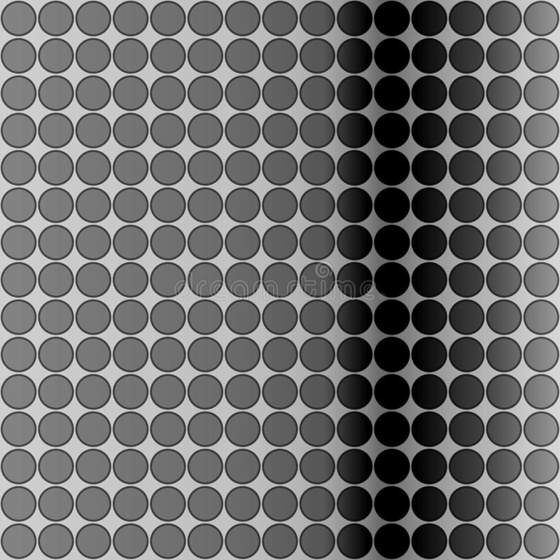Op Art Gradient Polka Dots Monochrome Black Stock Illustration ...
