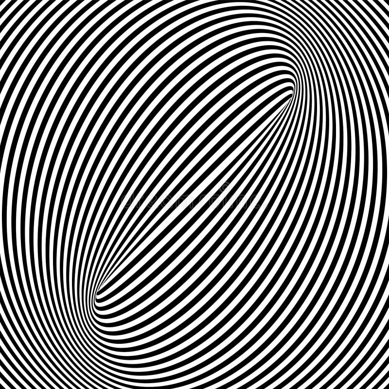 Op Art Lines Pattern with 3D Illusion Effect. Abstract Background Stock ...