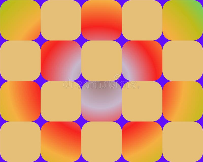 Op Art Rounded Squares Orange Stock Illustrations – 2 Op Art Rounded ...