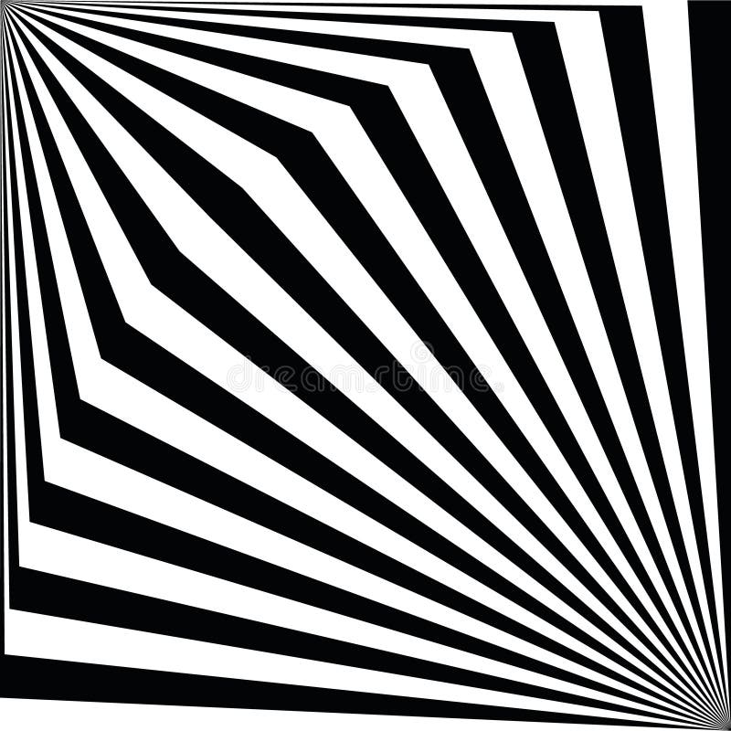 Op Art Sample. Optical Illusion of a Cube. Abstract Background Stock ...