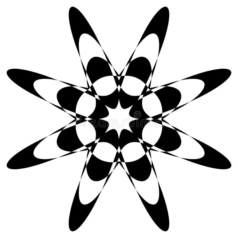 Op-art, Visual Art Abstract Geometry Element Stock Vector ...