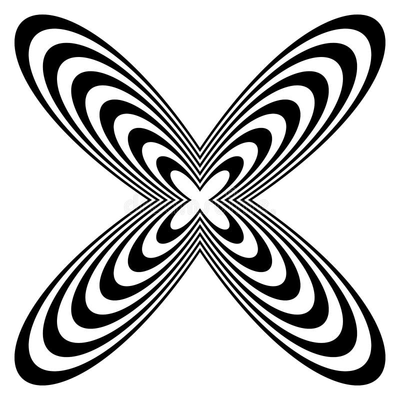 Op-art, Visual Art Abstract Geometry Element Stock Vector ...