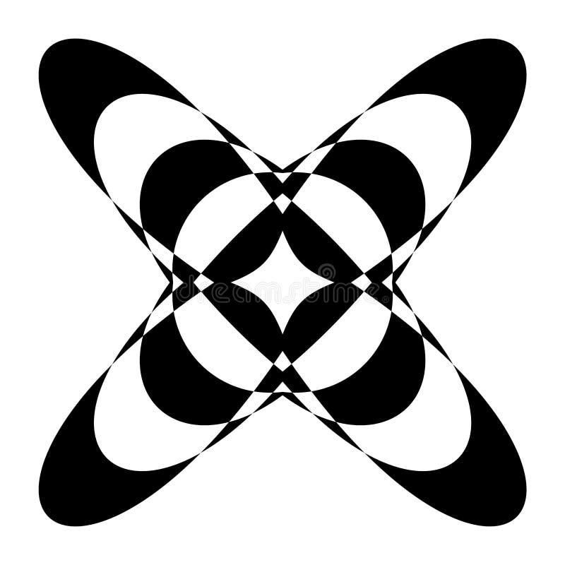 Op-art, Visual Art Abstract Geometry Element Stock Vector ...