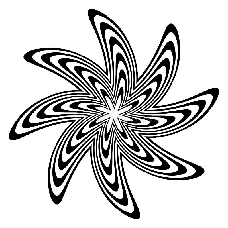 Op-art, Visual Art Abstract Geometry Element Stock Vector ...