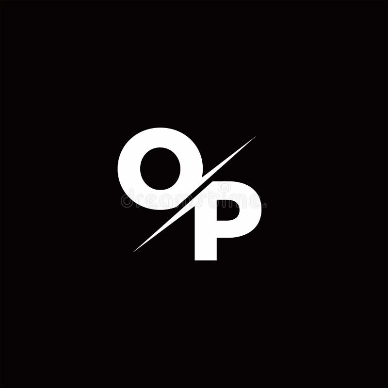 OP Logo Letter Monogram Slash with Modern Logo Designs Template Stock ...