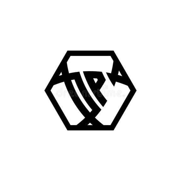 OP Logo Monogram Triangle Shield Hexagonal Style Stock Vector ...