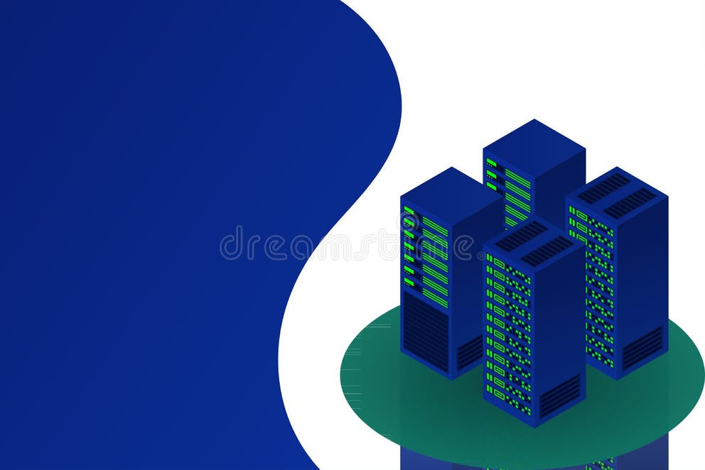 Op Mainframe Gebaseerde Server Voor High-tech Datacentergegevensopslag in Datacenter ...