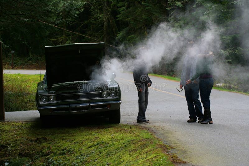 Op in Rook stock afbeelding. Image of koelmiddel, probleem - 2415249