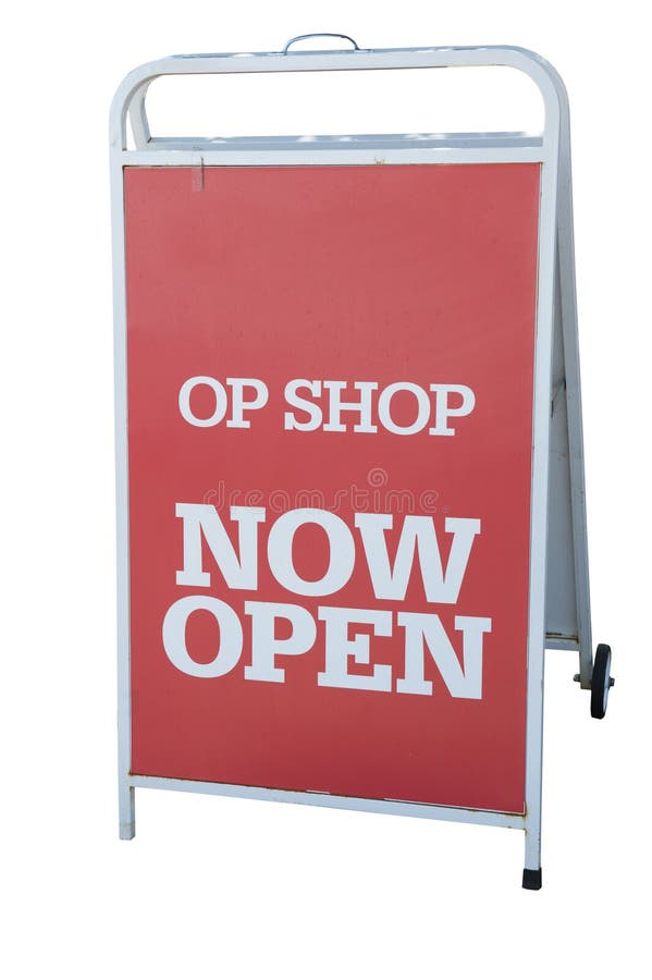 Op Shop Open stock image. Image of chalk, message, frame - 37633793
