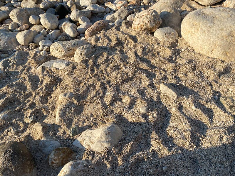 Op View of Round River Stones Floor Stock Photo - Image of horizontal ...