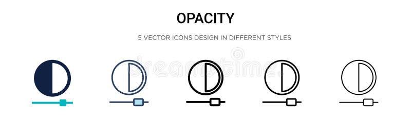 Opacity Icon in Filled, Thin Line, Outline and Stroke Style. Vector ...