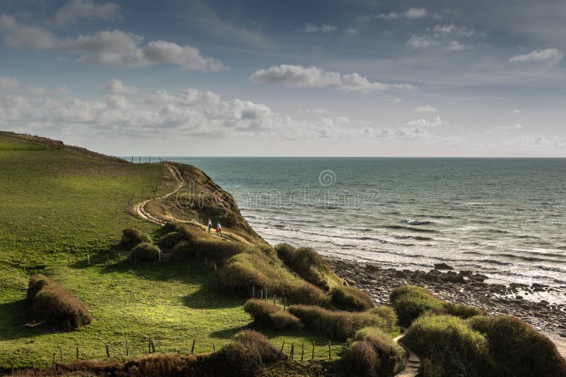The Opal Coast with the North Sea Stock Image - Image of cliff, france ...