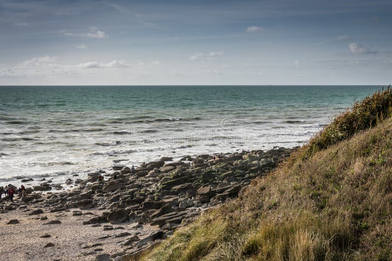 The Opal Coast with the North Sea Stock Image - Image of rock ...