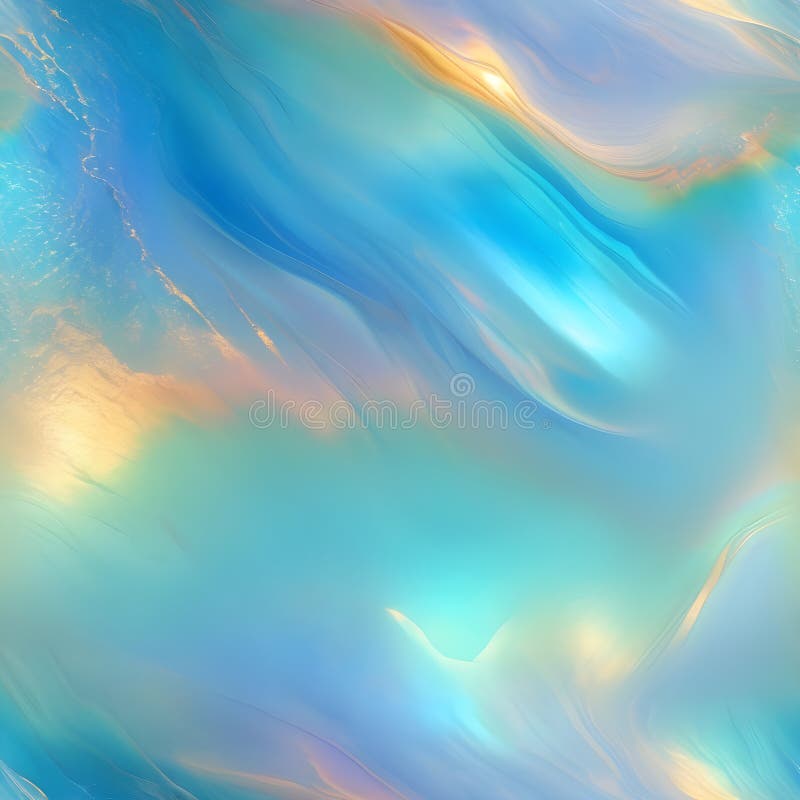 Opal Marble Pattern. Textured Background with Blue and Gold Waves Stock ...